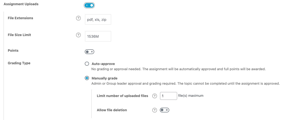 Topic Display & Content Settings - LearnDash Support