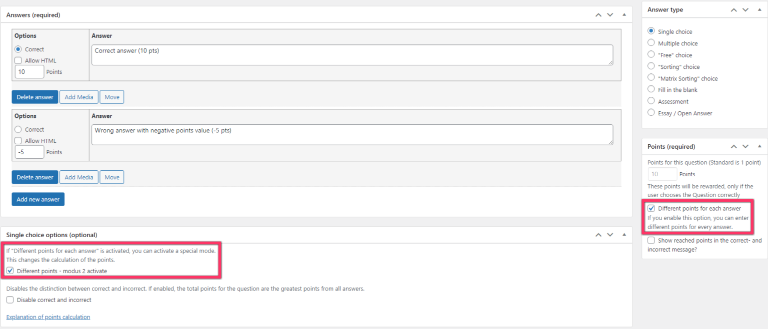 Quiz Questions - LearnDash Support