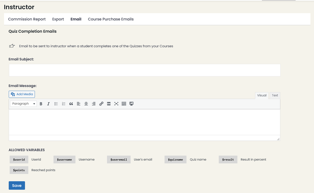 Instructor Role Email Settings - LearnDash Support